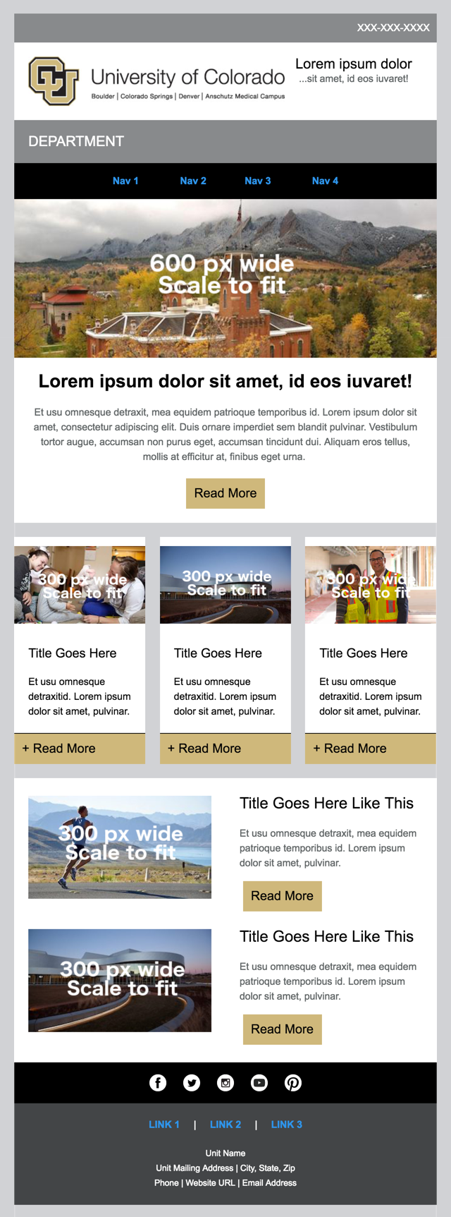 eComm Email Templates | University of Colorado