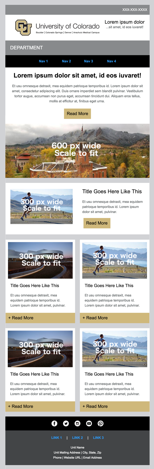 eComm Email Templates | University of Colorado