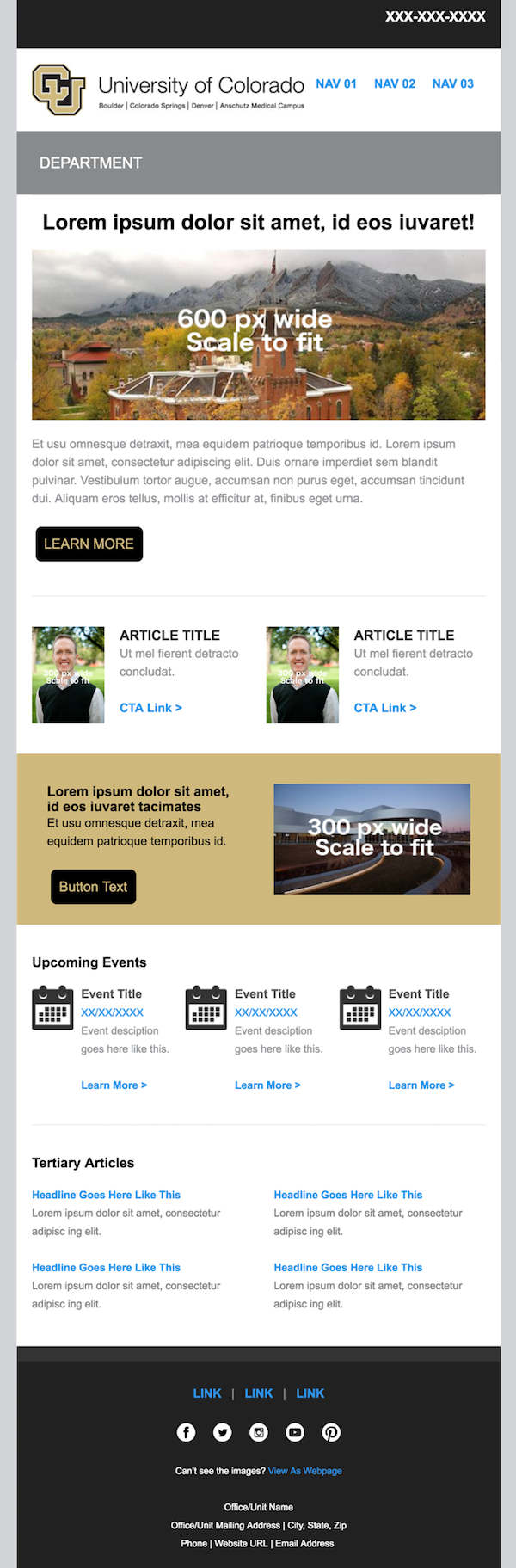 Branded Email Templates | University of Colorado