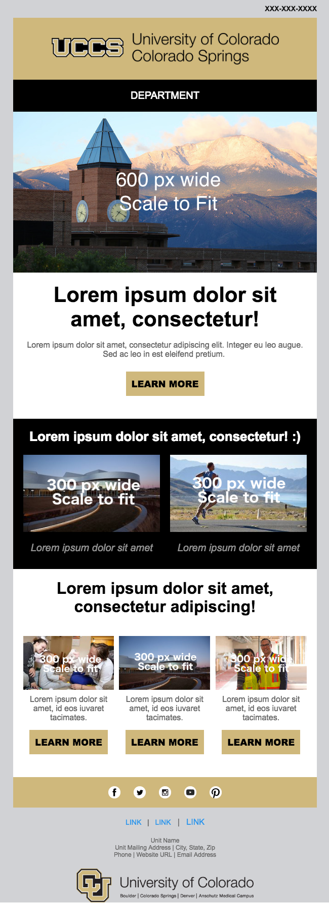 eComm Email Templates | University of Colorado