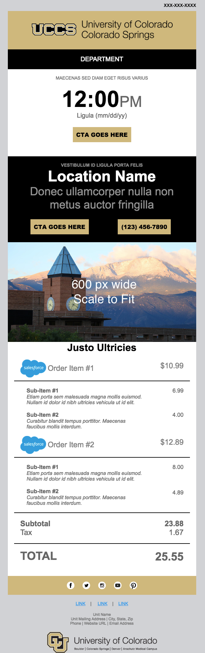 eComm Email Templates | University of Colorado