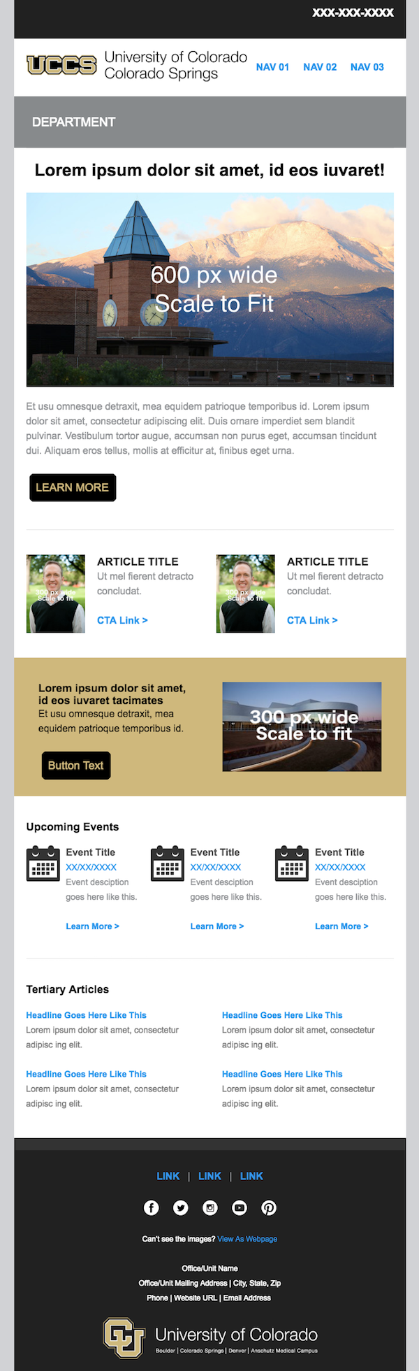 Branded Email Templates | University of Colorado