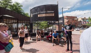 Take a tour of CU Denver with prospective students | University of Colorado